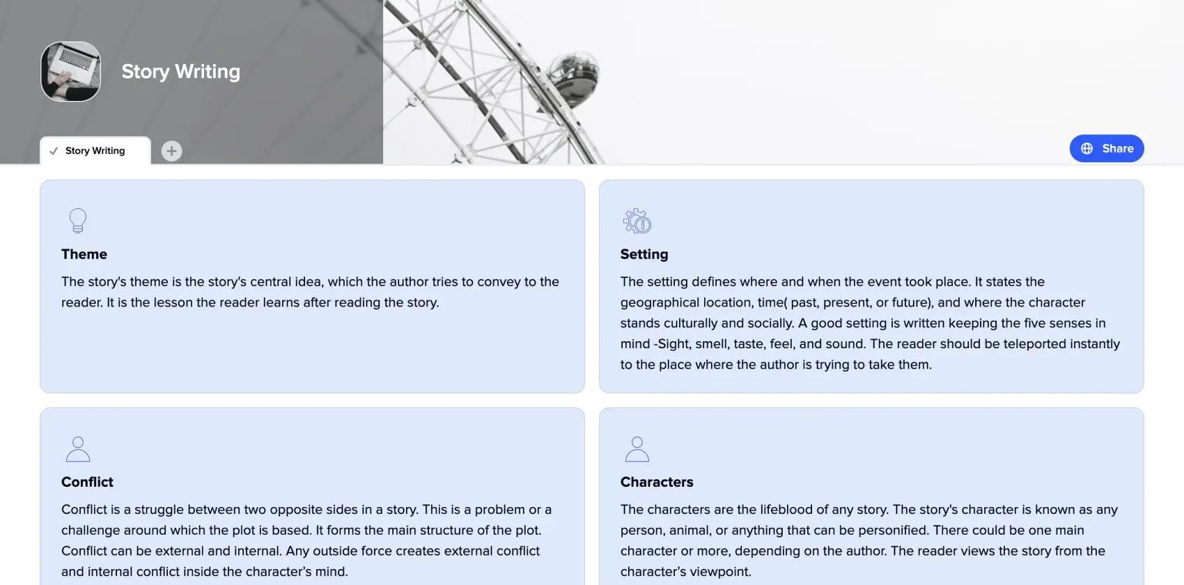 Free Template For Story Writing Create A Story Step by step Online